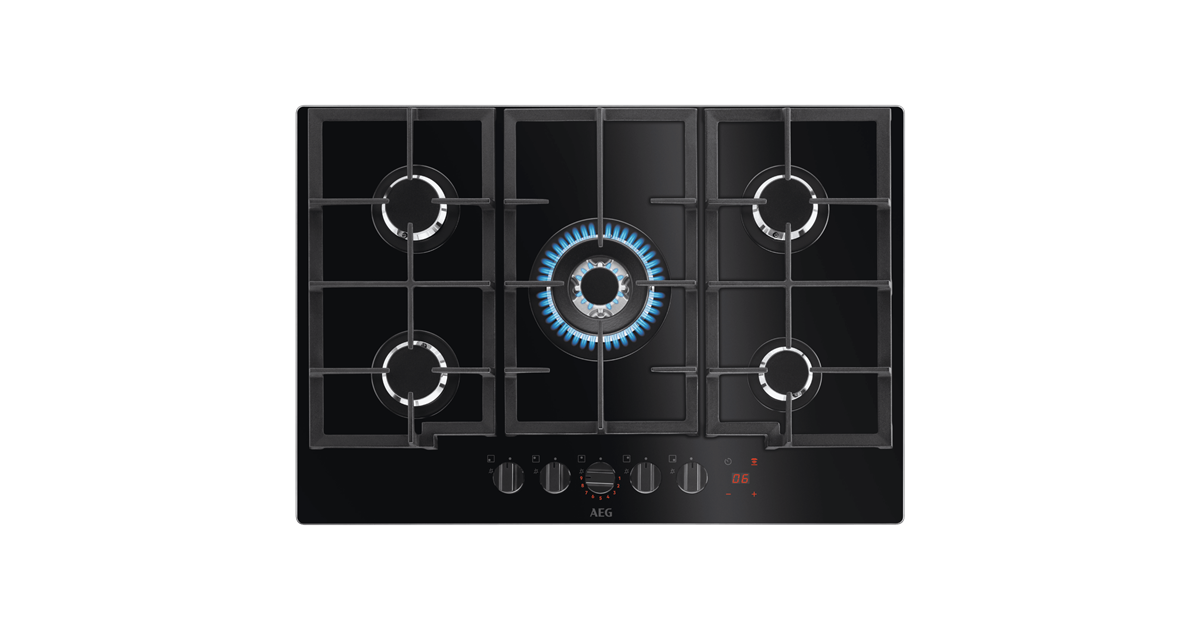 Plaque de cuisson à gaz encastrée de 75 cm de la série 8000 avec 5 ...